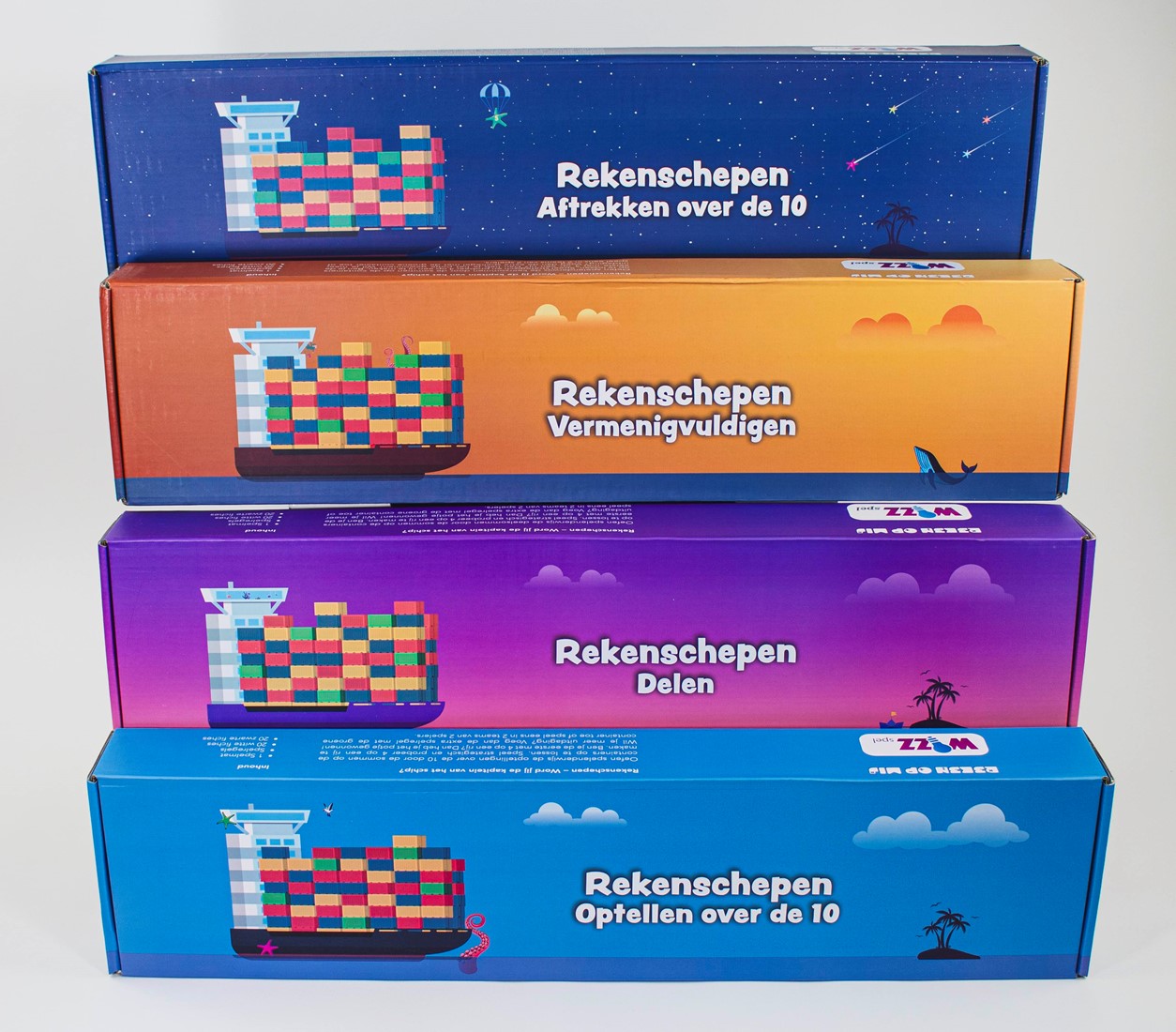 Rekenschepen, Aftrekken over de 10, Optellen over de 10 ...
